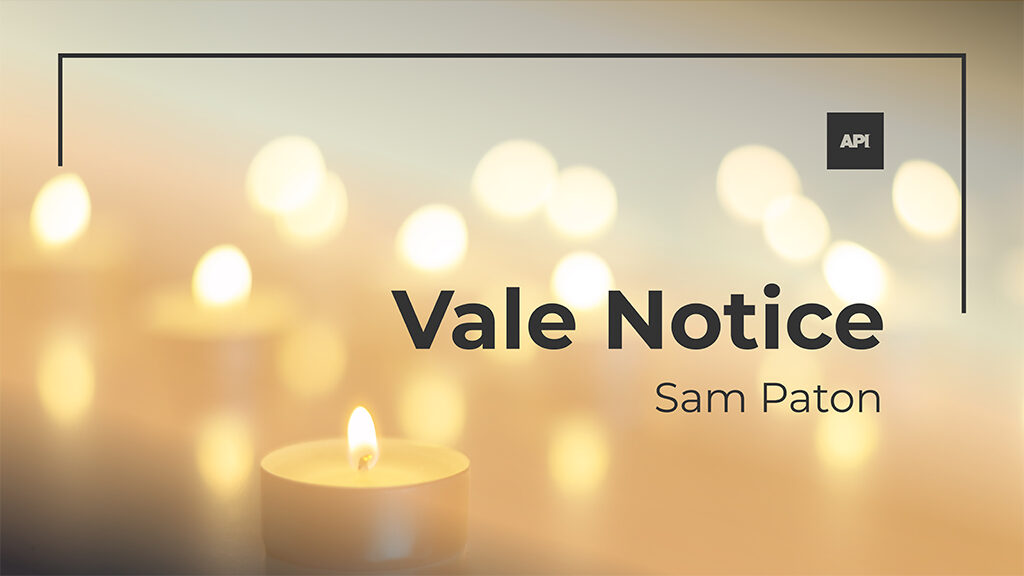 Vale Notice – Sam Paton - Australian Property Institute
